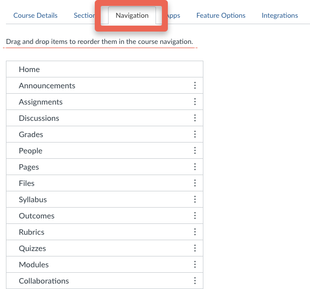 Your Course Navigation Menu – Setting up Your ICON Site
